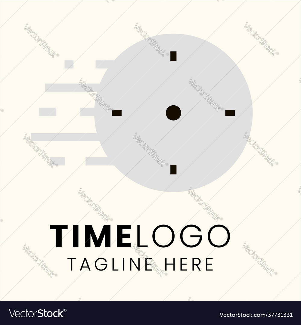 Time logo template Royalty Free Vector Image - VectorStock