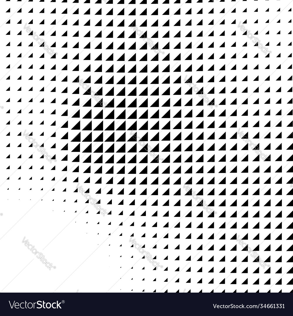 Triangles halftone triangle geometric background Vector Image