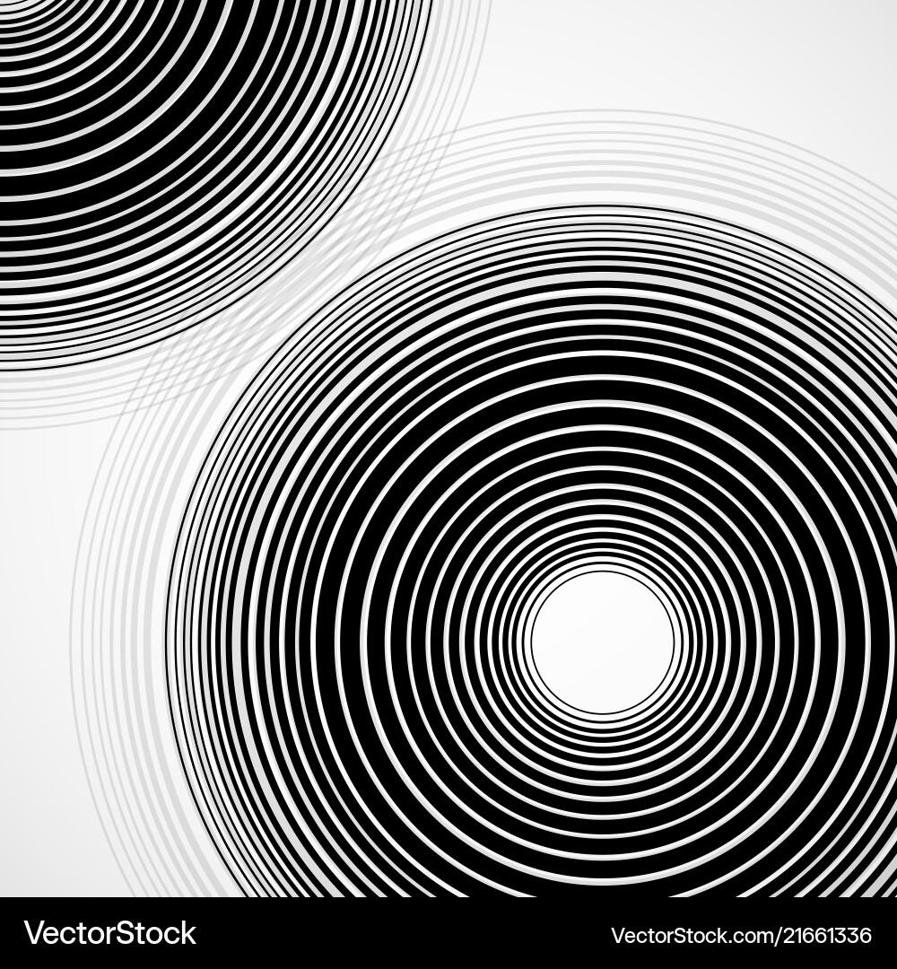 Abstract background of circles with lines Vector Image