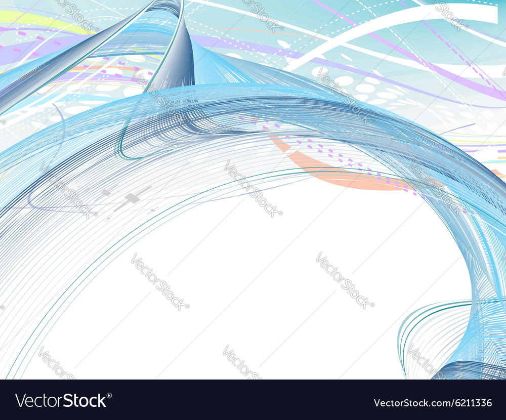 Abstract wave lines Royalty Free Vector Image - VectorStock