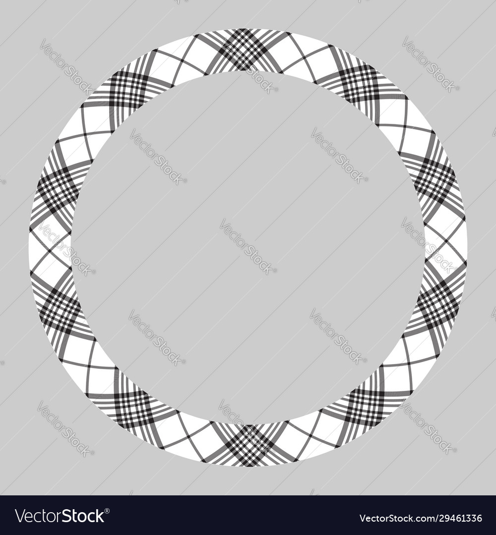 Circle borders and frames round border pattern Vector Image