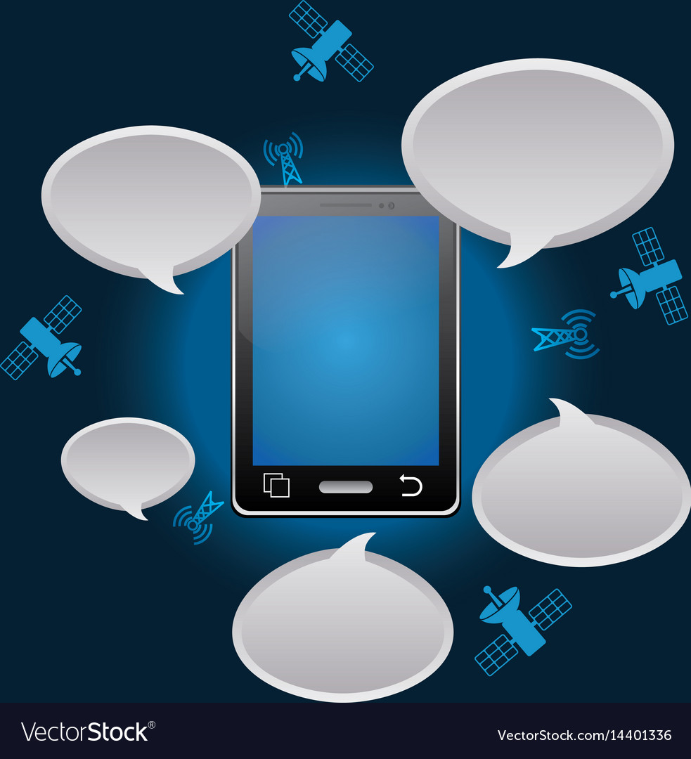 Digital communication technology Royalty Free Vector Image