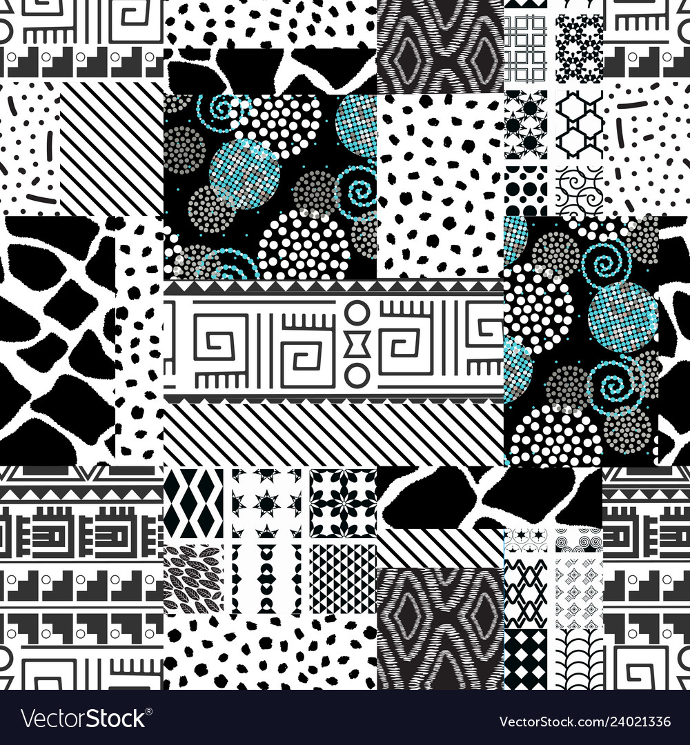 Patchwork seamless texture Royalty Free Vector Image