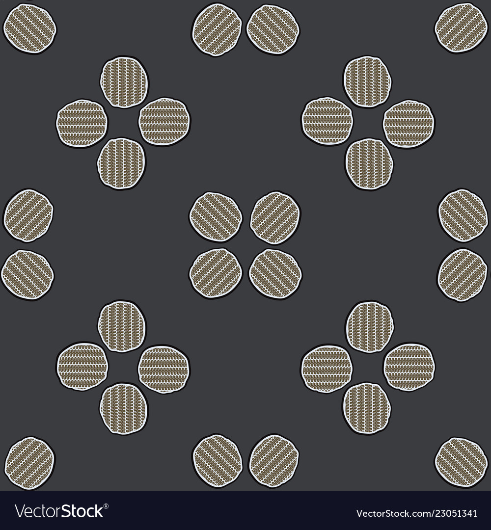 Abstract geometric button dot grid seamless Vector Image