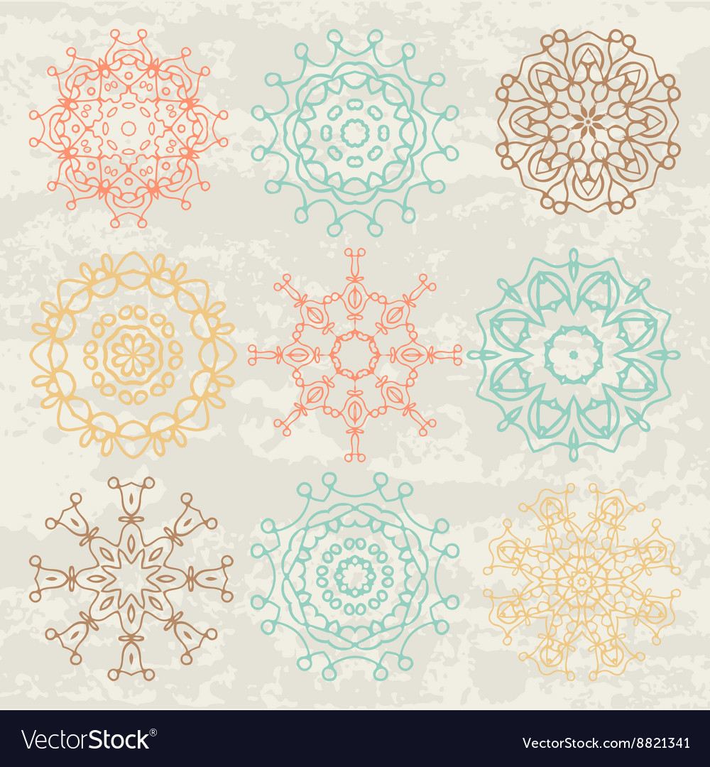 Circular patterns Royalty Free Vector Image - VectorStock