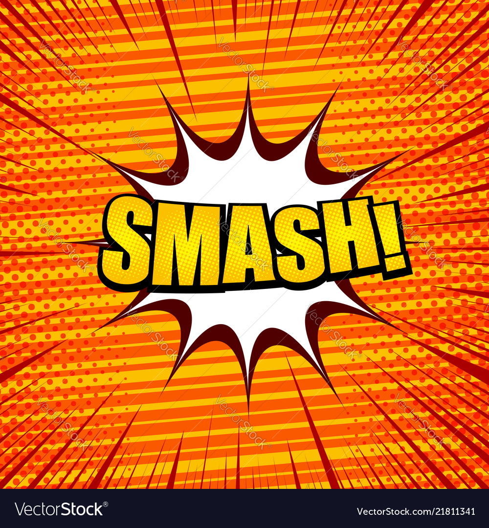 Comic book orange template Royalty Free Vector Image