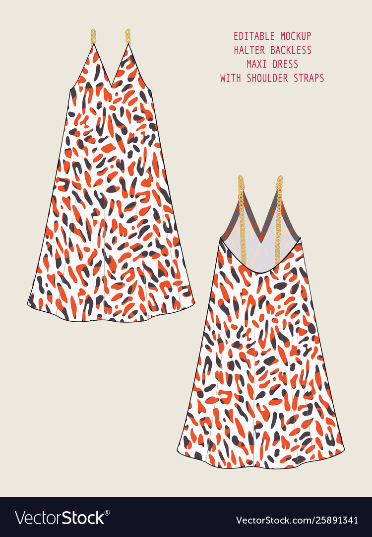 Customizable garment template Royalty Free Vector Image