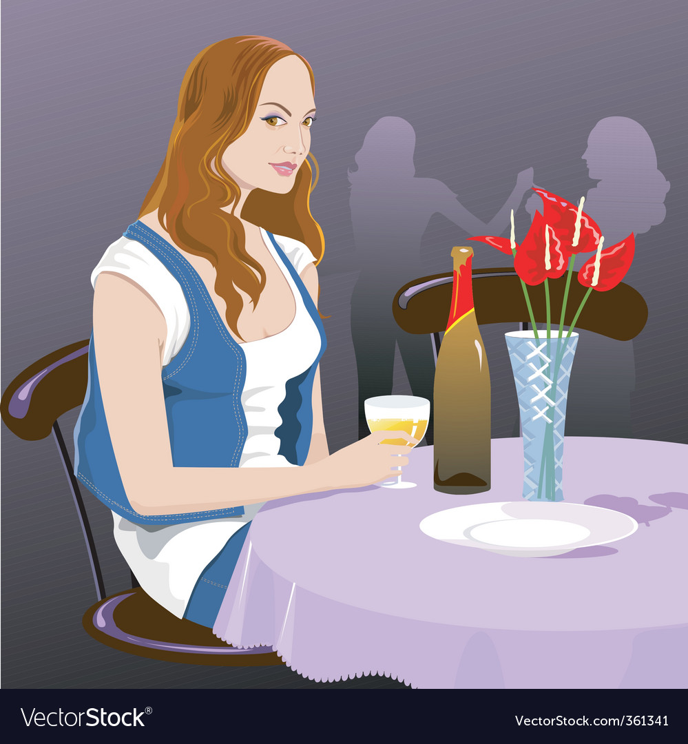 Dinner Royalty Free Vector Image - VectorStock