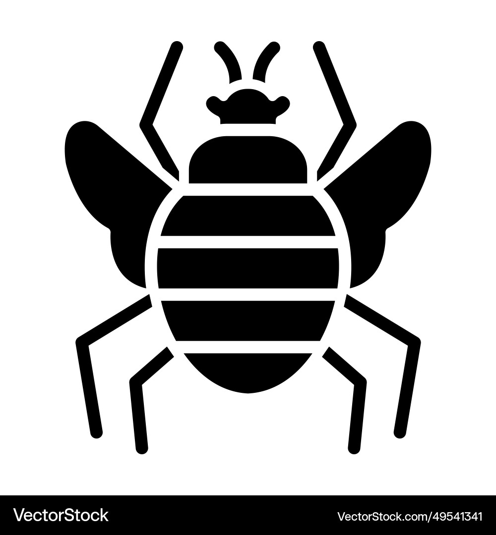 Fleas glyph icon for personal and commercial use Vector Image