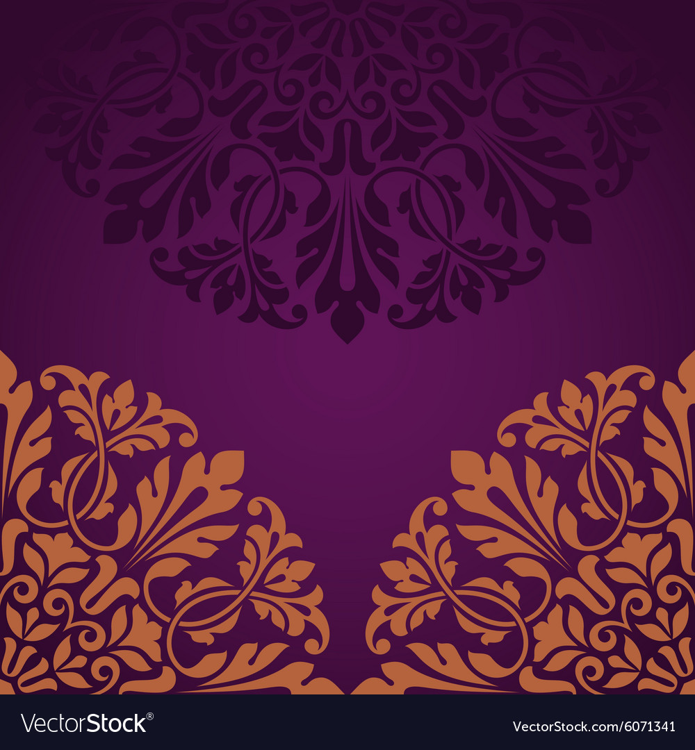 Floral indian pattern Royalty Free Vector Image