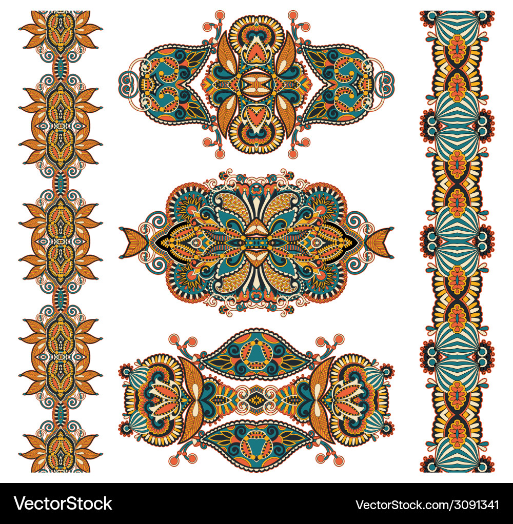 Ornamental floral adornment Royalty Free Vector Image