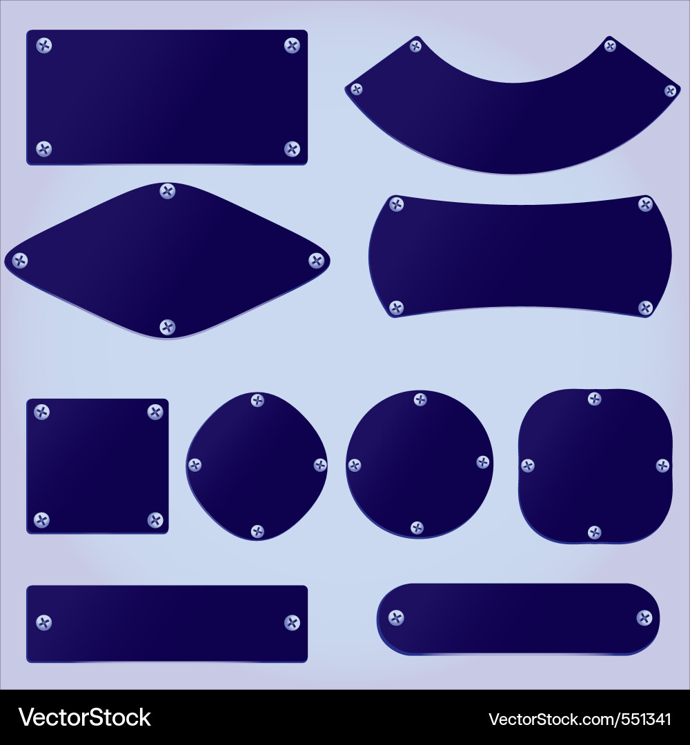 Plastic plates set Royalty Free Vector Image - VectorStock