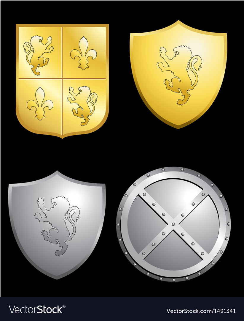 Shields Royalty Free Vector Image - VectorStock