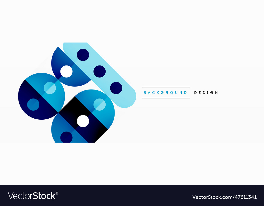 Simple circles and round elements pattern Vector Image