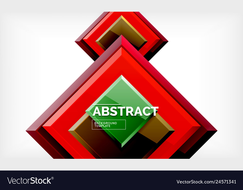 Square geometric background Royalty Free Vector Image