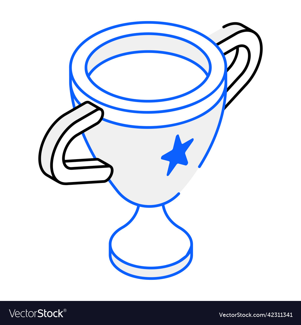 Star trophy Royalty Free Vector Image - VectorStock