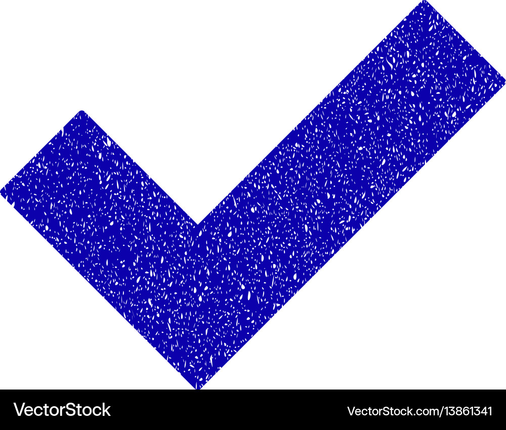Yes tick icon grunge watermark Royalty Free Vector Image