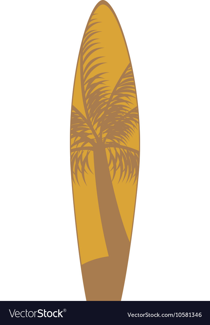 Isolated surfboard Royalty Free Vector Image - VectorStock