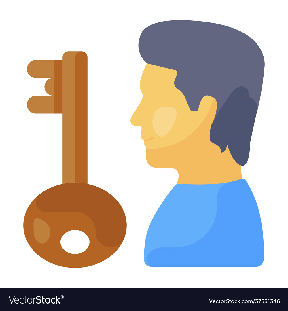 Key employee Royalty Free Vector Image - VectorStock
