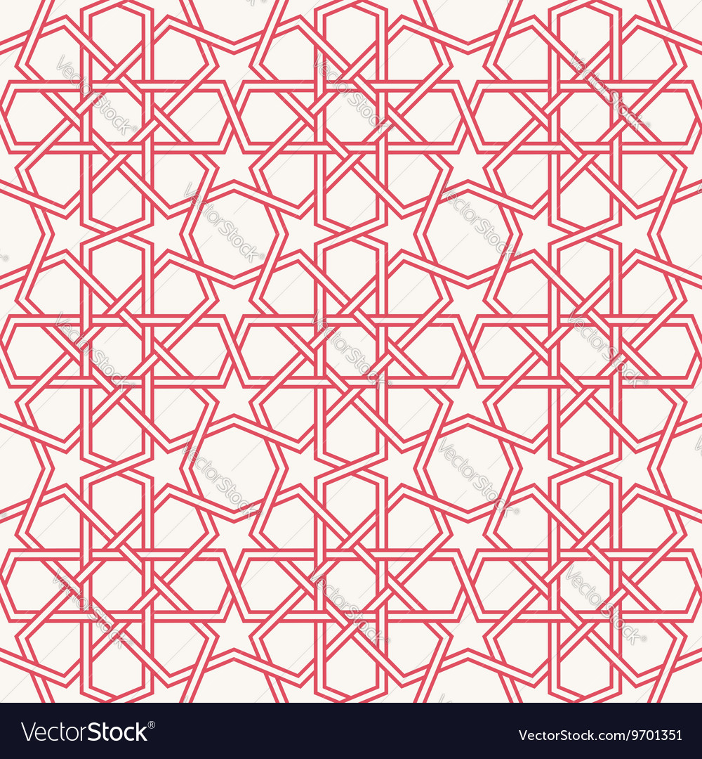 Arabesque Islam Geometric pattern seamless Vector Image
