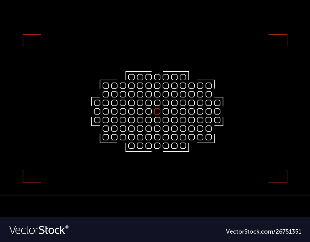 Camera af points selection Royalty Free Vector Image