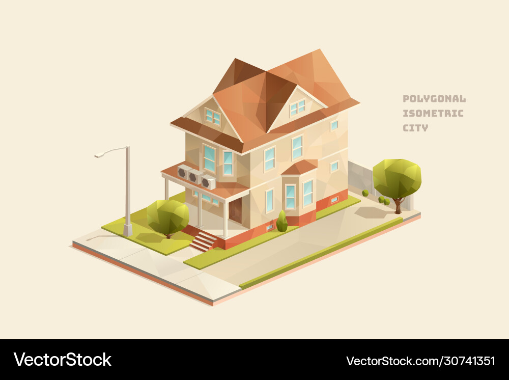 Classic family house Royalty Free Vector Image