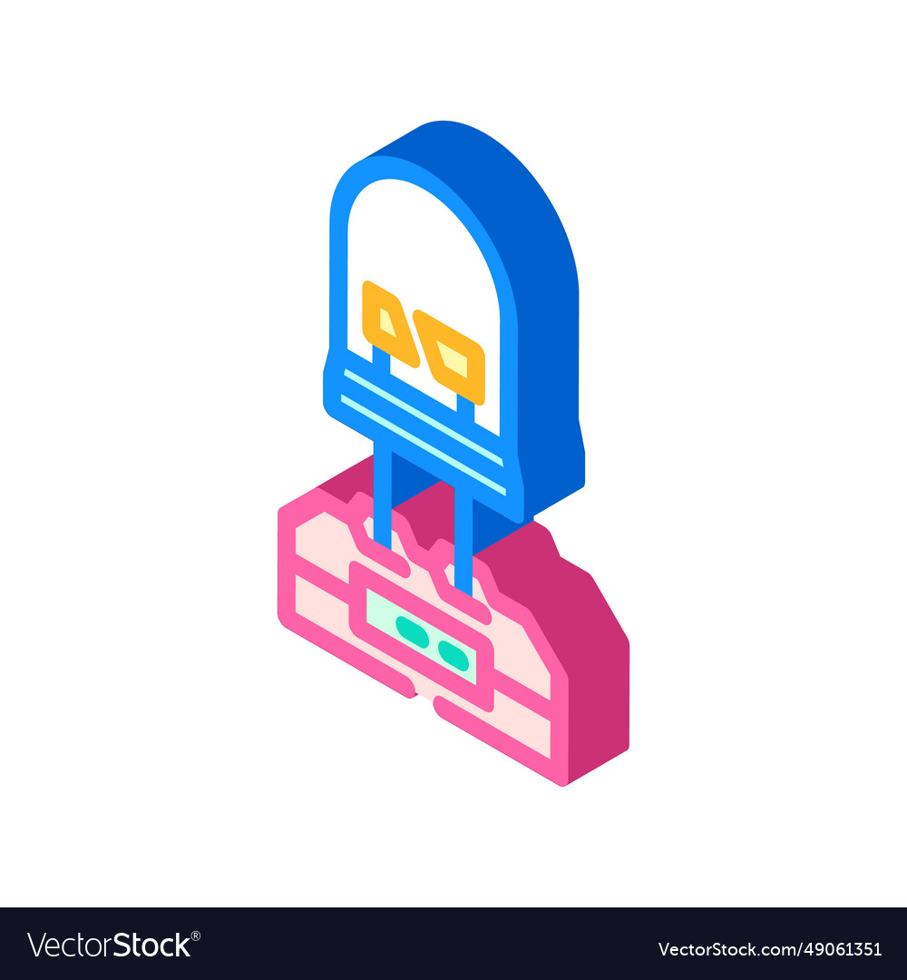 Diode testing electronics isometric icon Vector Image Diode testing electronics isometric icon Vector Image