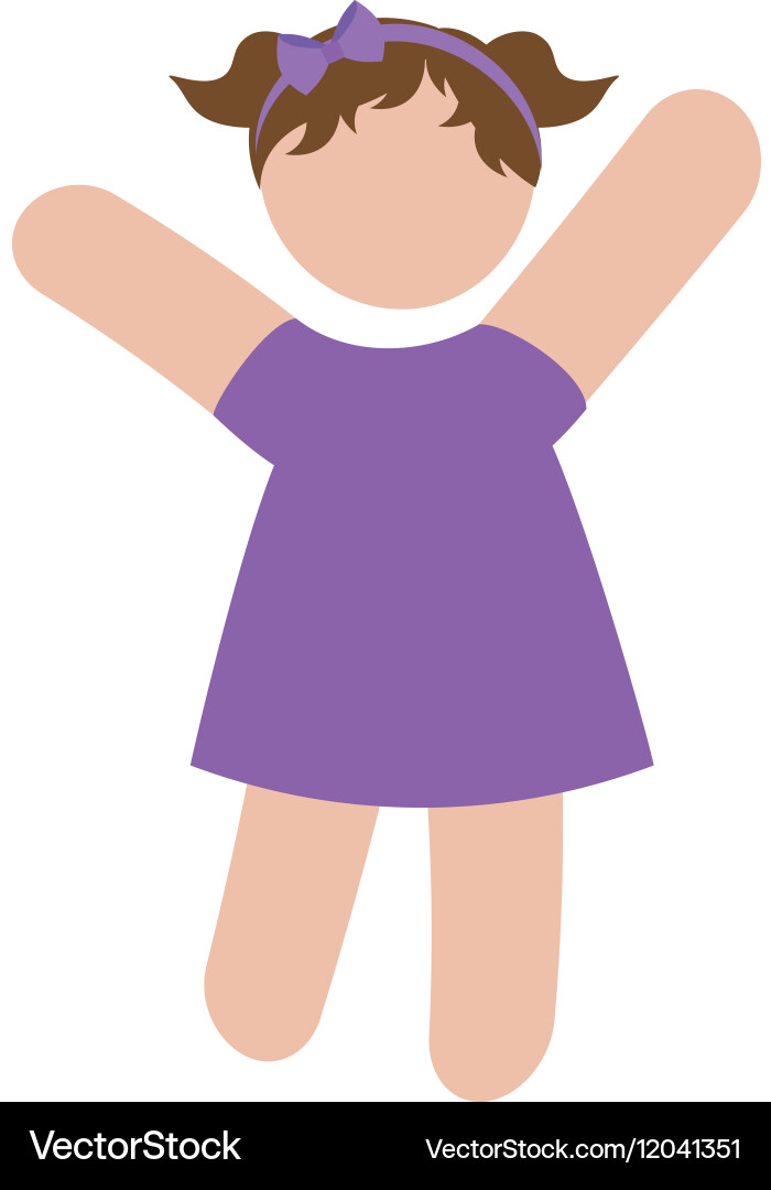 Happy girl icon Royalty Free Vector Image - VectorStock