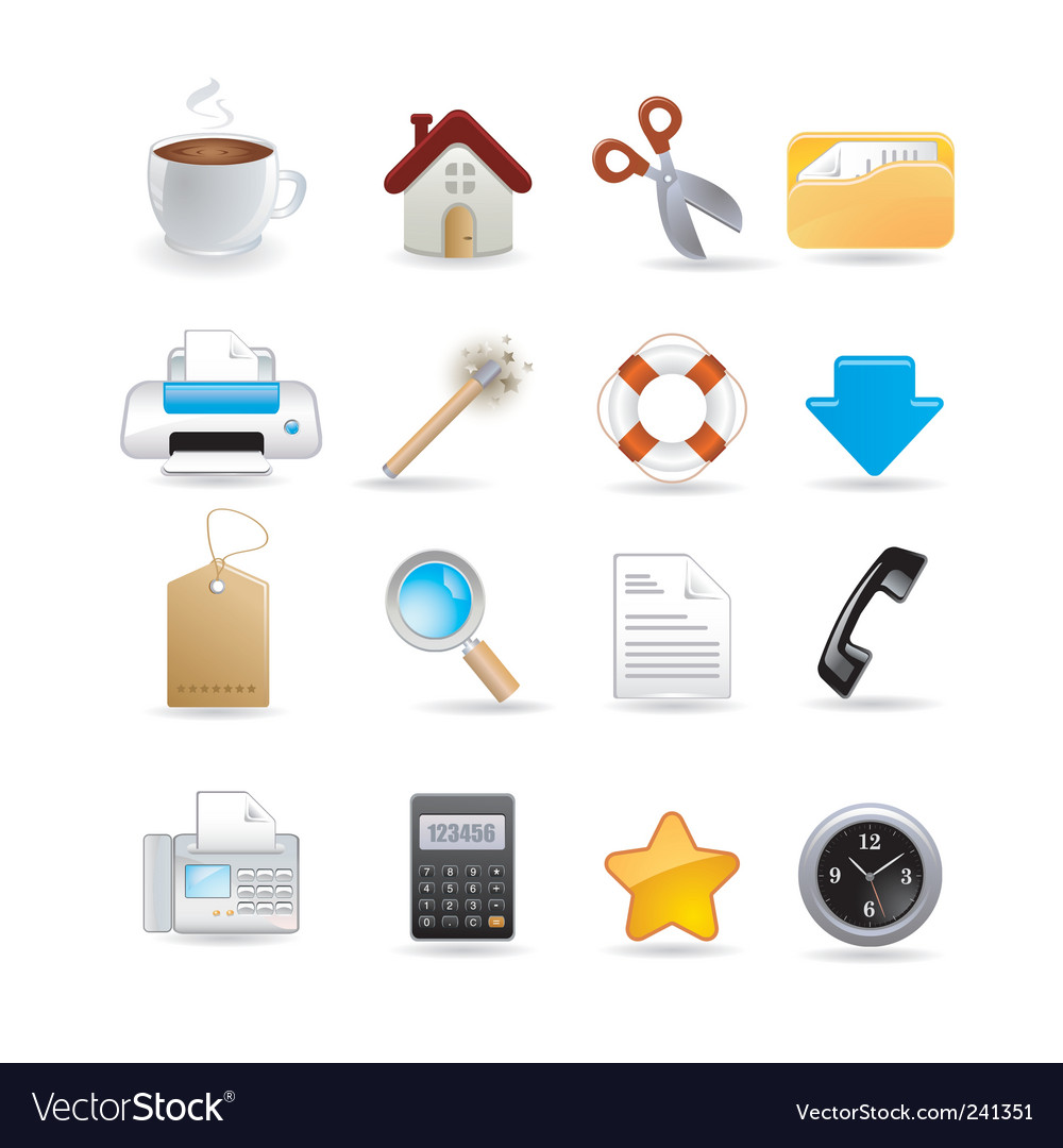 Icons Royalty Free Vector Image - VectorStock