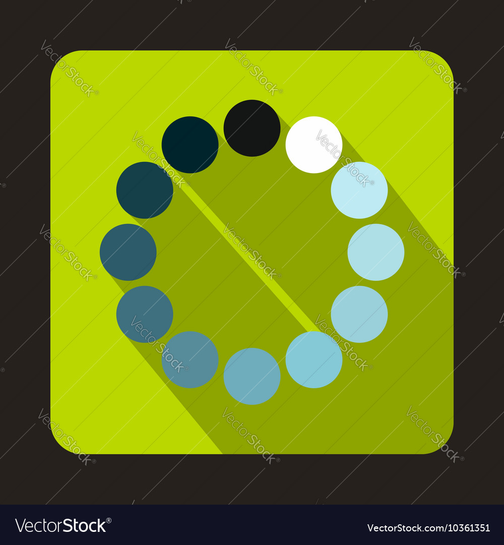 Loading circle icon flat style Royalty Free Vector Image