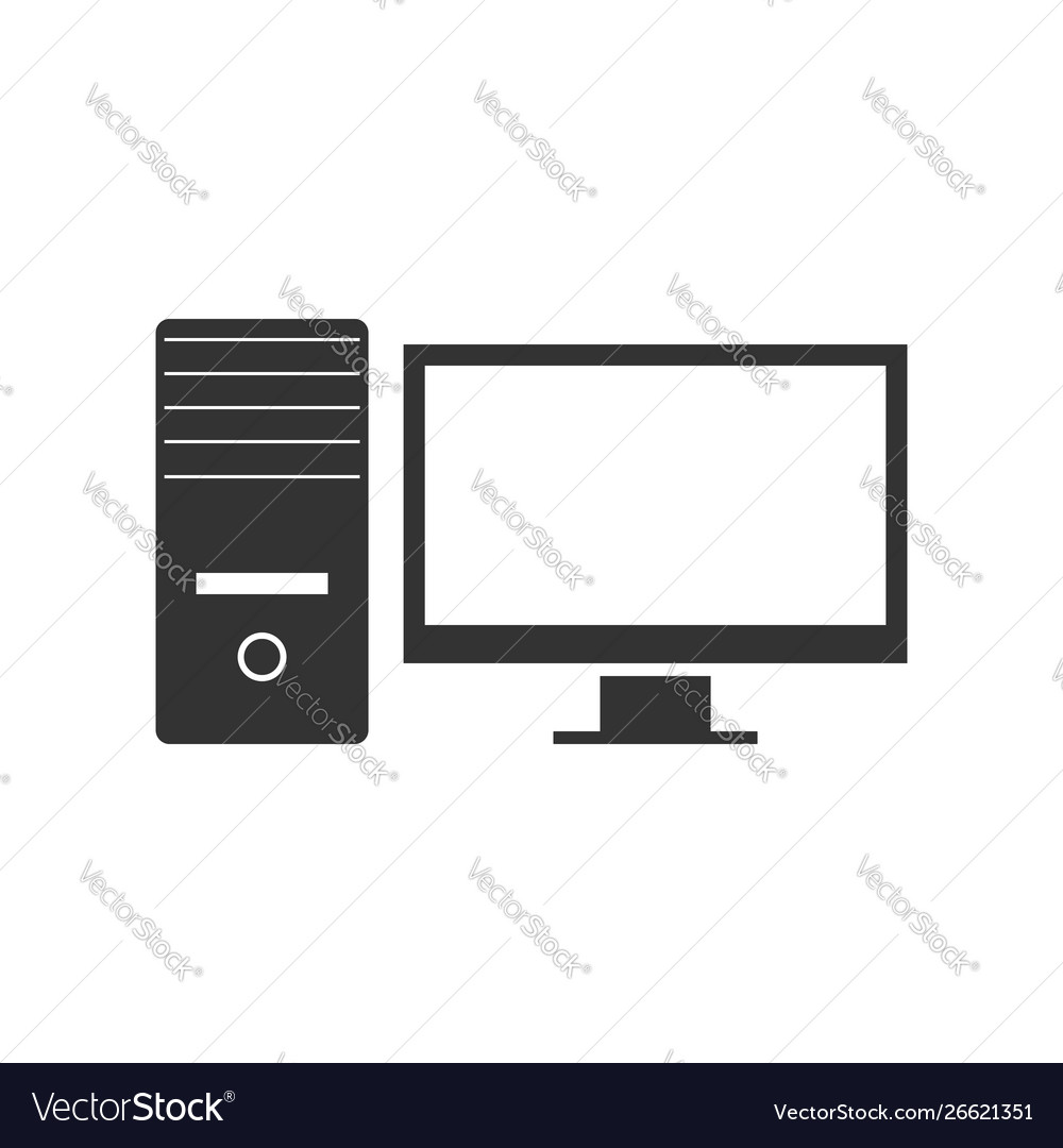 Pccomputer icon Royalty Free Vector Image - VectorStock