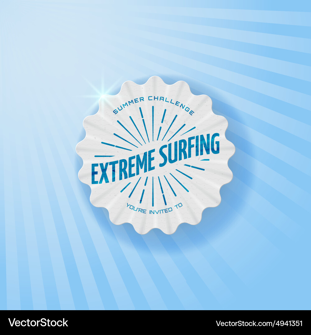 Surf badges logos and labels for any use Vector Image