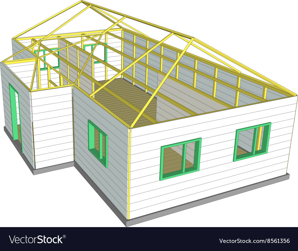 Building under construction technical Royalty Free Vector