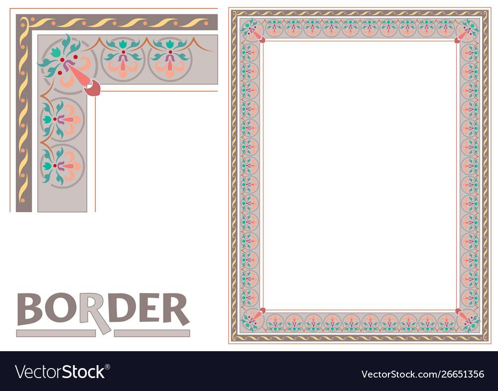 Decorative framework borders Royalty Free Vector Image