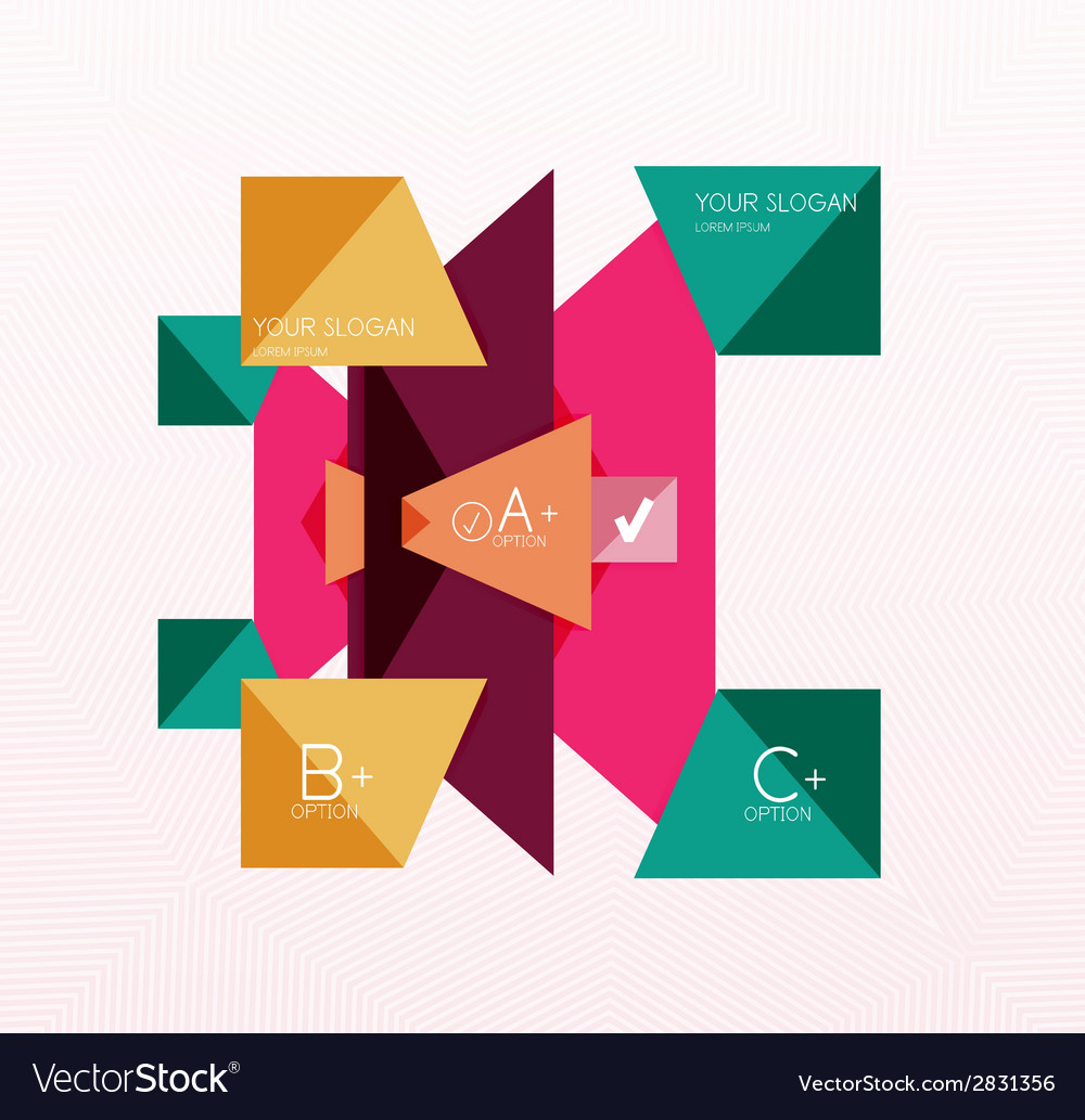 Geometric abstract background layout Royalty Free Vector