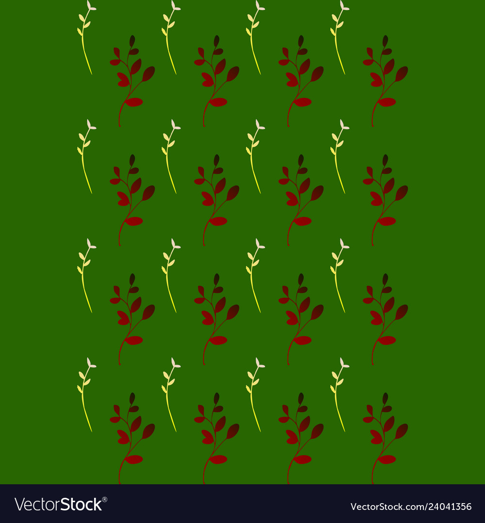 Leaves pattern endless background seamless Vector Image