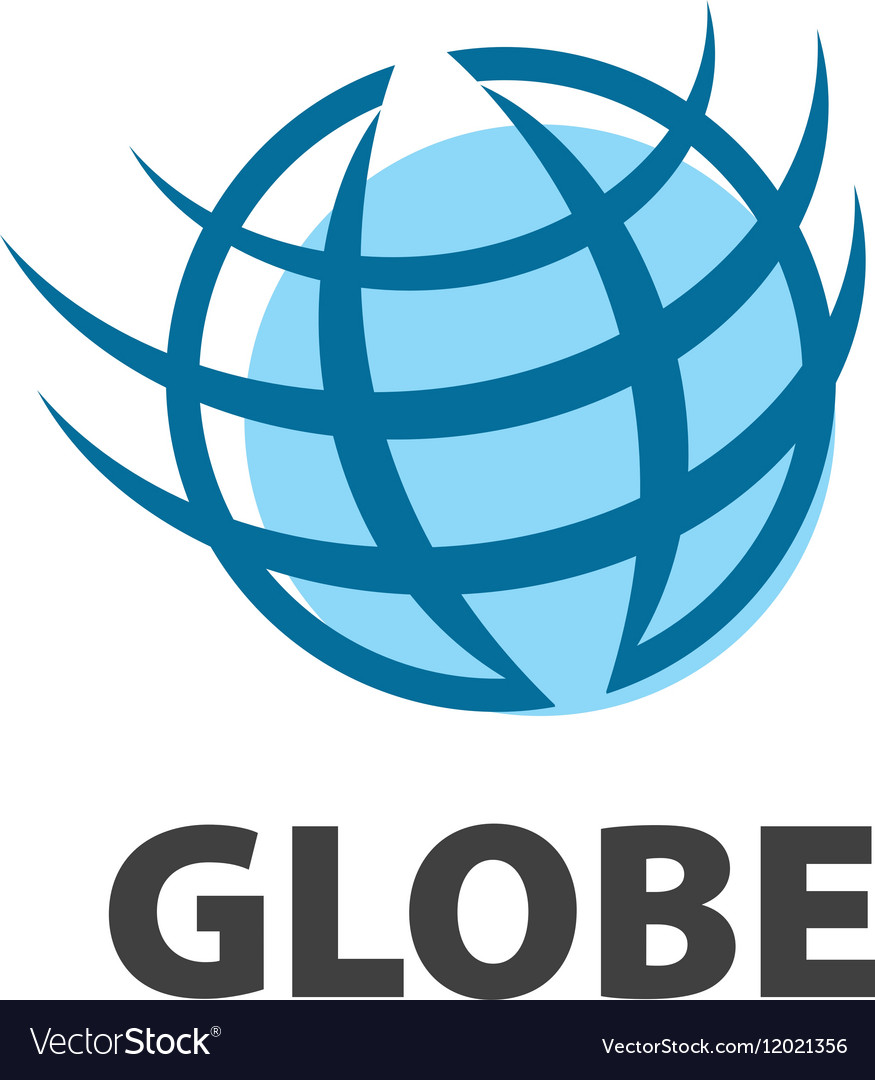 Logo globe Royalty Free Vector Image - VectorStock