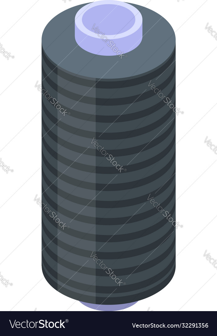 Thread roll icon isometric style Royalty Free Vector Image