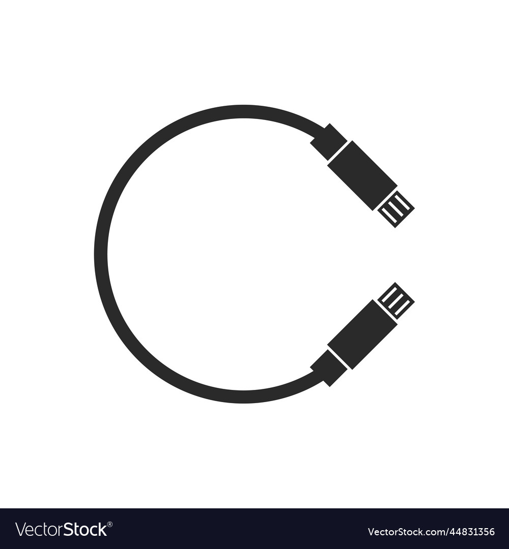 Usb data transfercable icon Royalty Free Vector Image