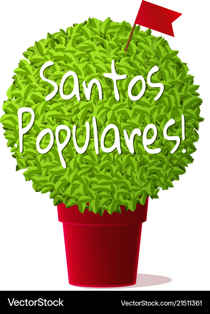 Bright realistic manjerico plant in red pot Vector Image