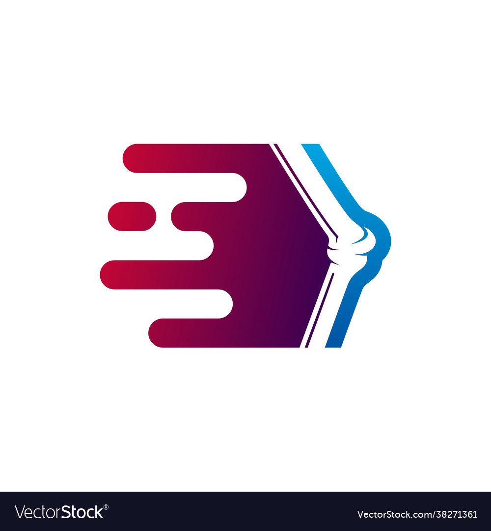Fast bone logo template creative Royalty Free Vector Image