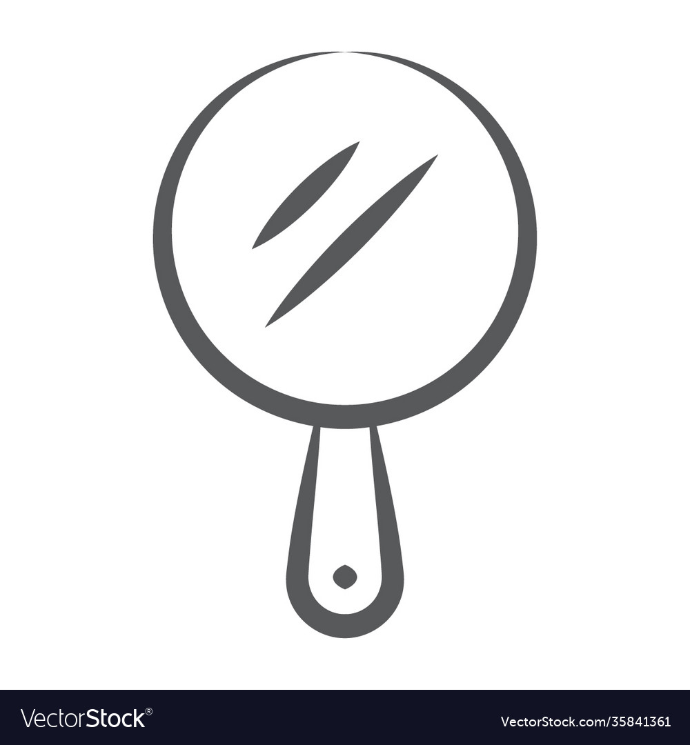 Hand mirror Royalty Free Vector Image - VectorStock