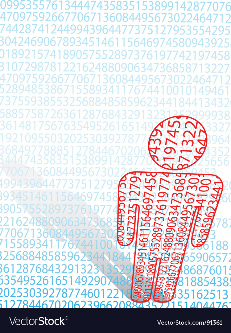 Maths man symbol Royalty Free Vector Image - VectorStock