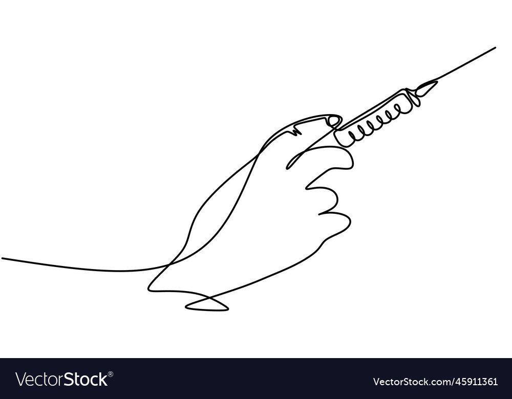 One continuous single drawing line art Royalty Free Vector