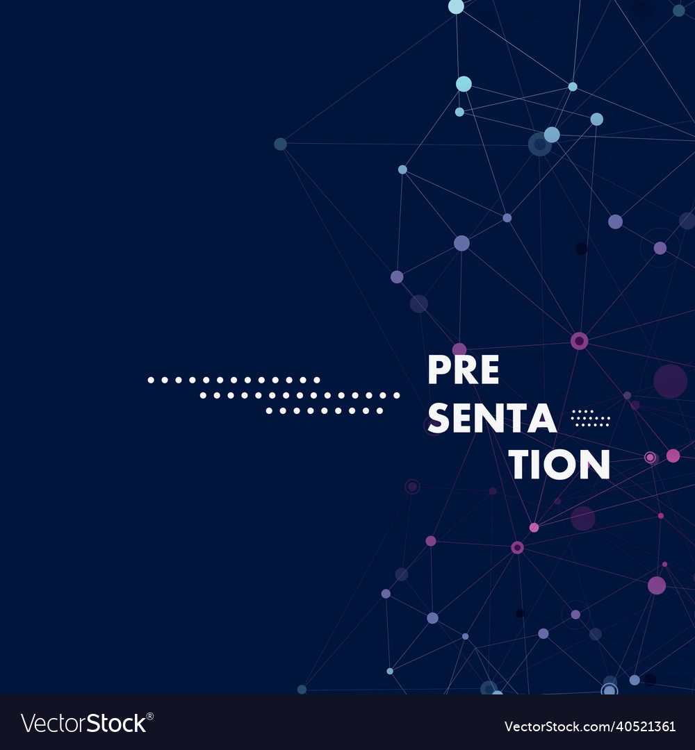 Polygonal abstract pattern connected lines Vector Image