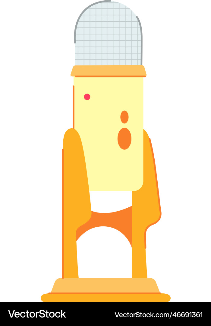 Sound microphone music cartoon Royalty Free Vector Image