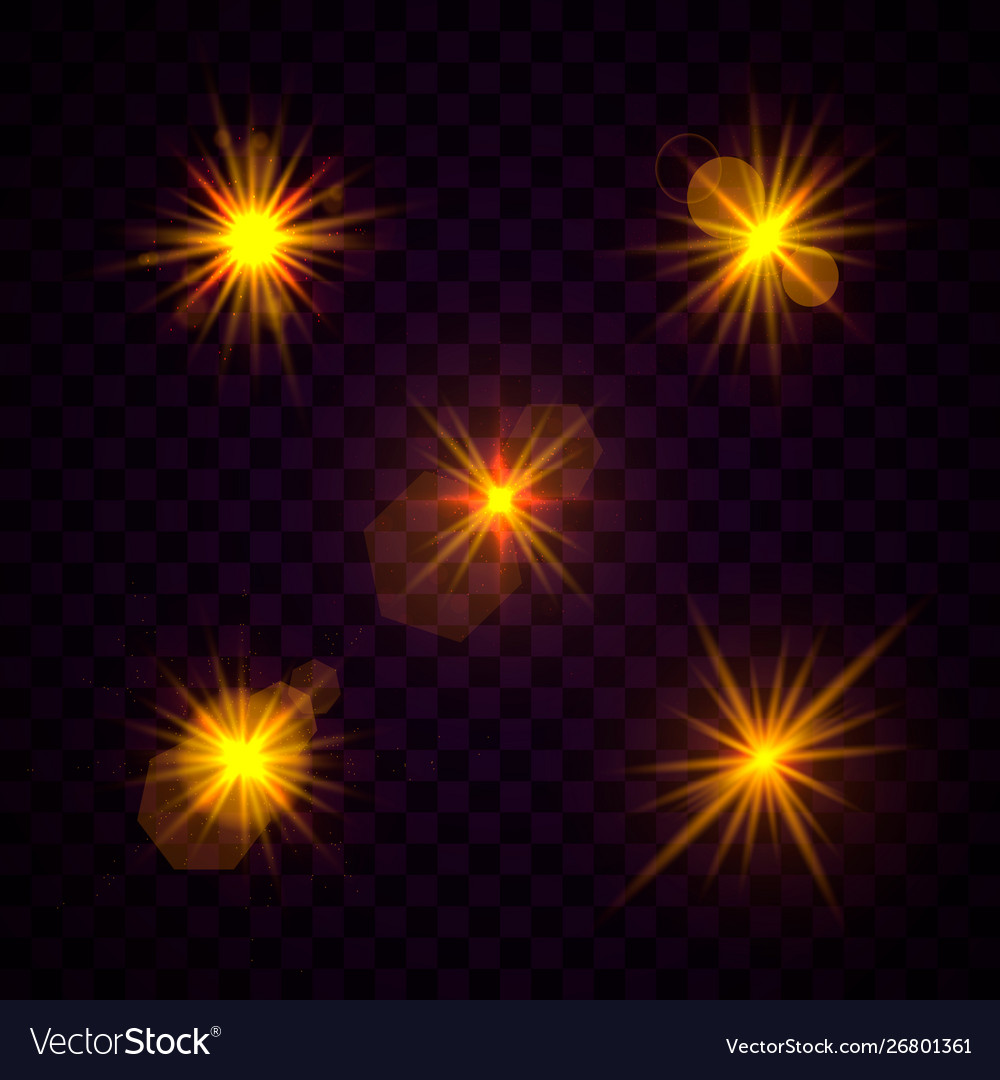 Star particles flash Royalty Free Vector Image