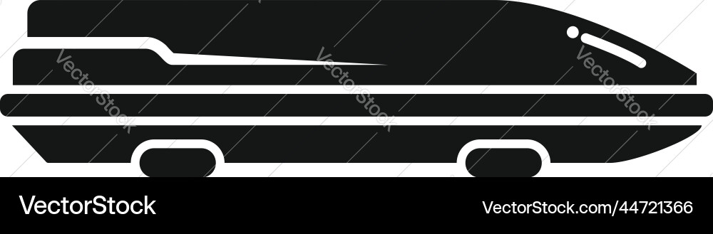 Car load box icon simple roof trunk Royalty Free Vector
