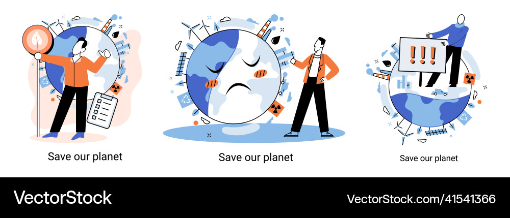 Change climate nature biodiversity mother earth Vector Image