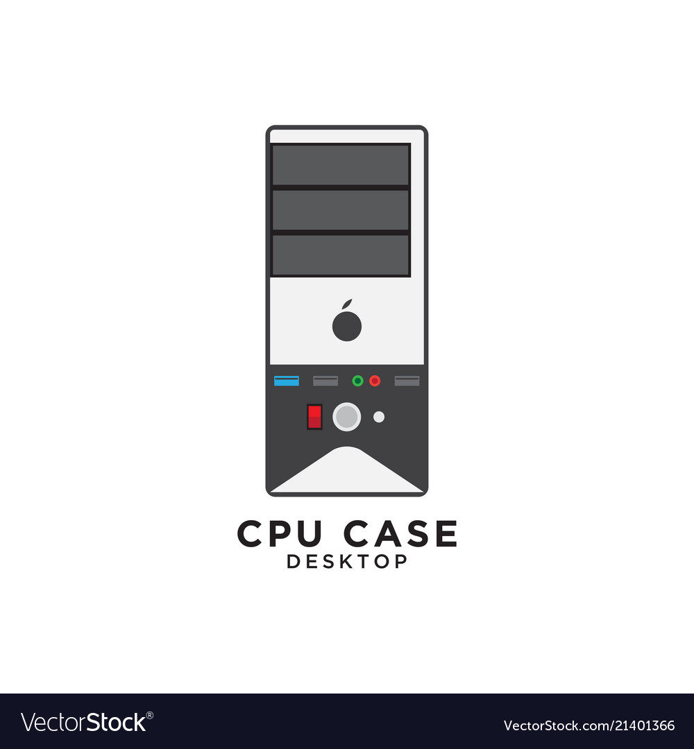Cpu case graphic design template Royalty Free Vector Image Cpu case graphic design template Royalty Free Vector Image